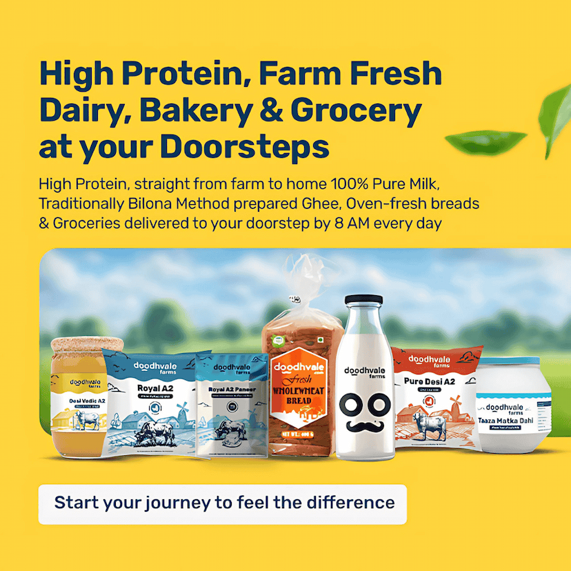 Doodhvale Farms - Online Milk & Groceries Delivery In Delhi NCR